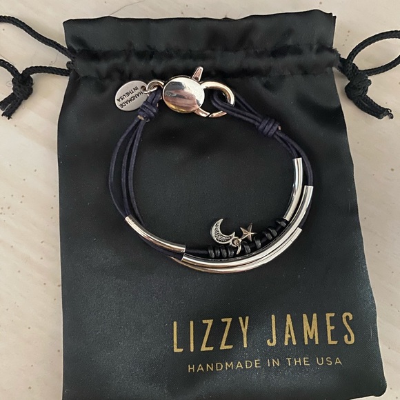 Lizzy James | Jewelry | Lizzy James Black Bracelet | Poshmark